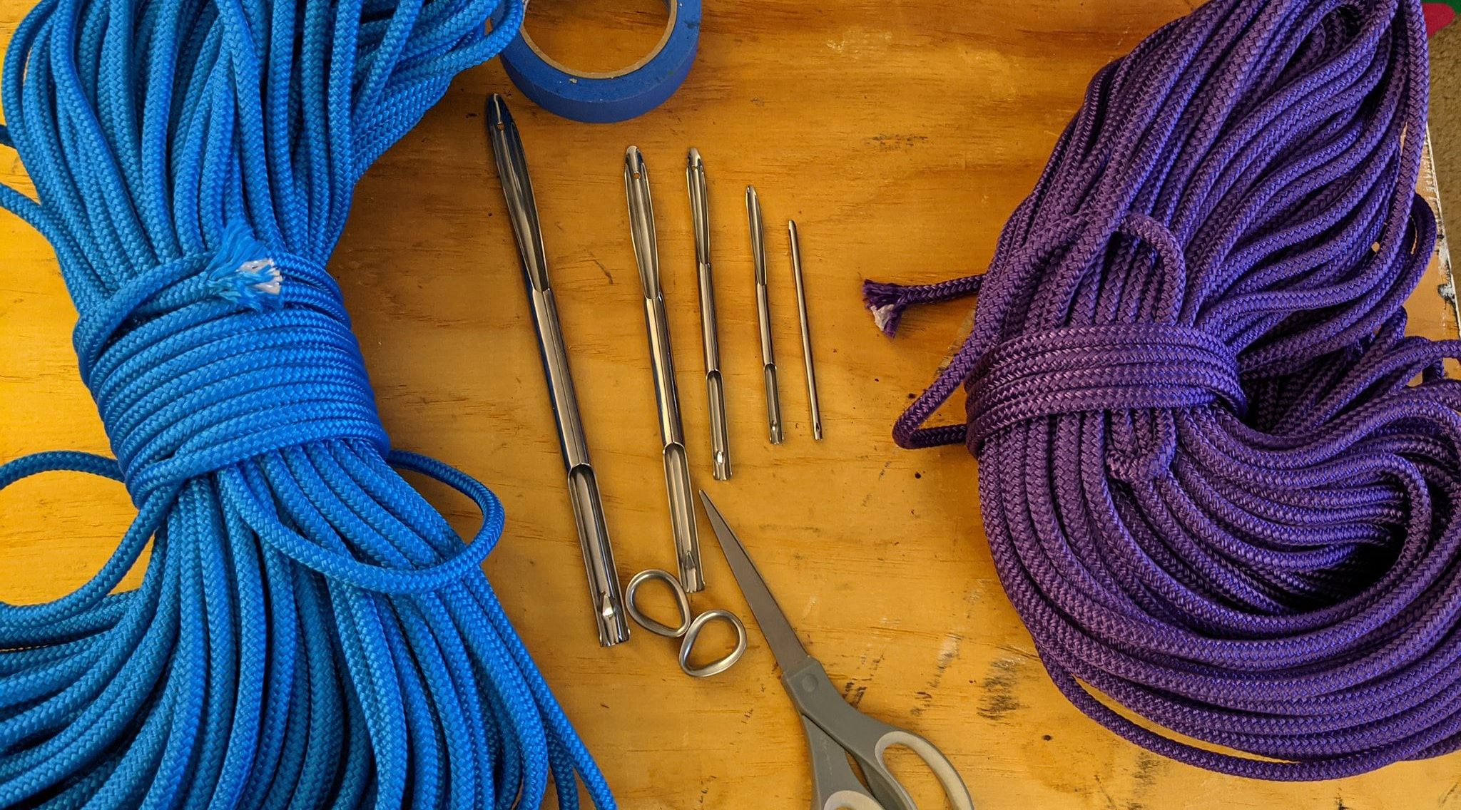 Splicing New Reefing Lines - Sailing Polerys